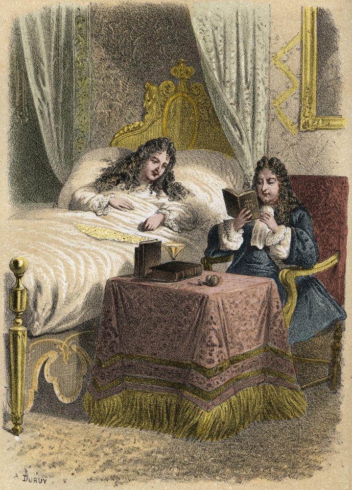Louis XIV King of France Liked to Hear Jean Racine Read and Brought Him ...