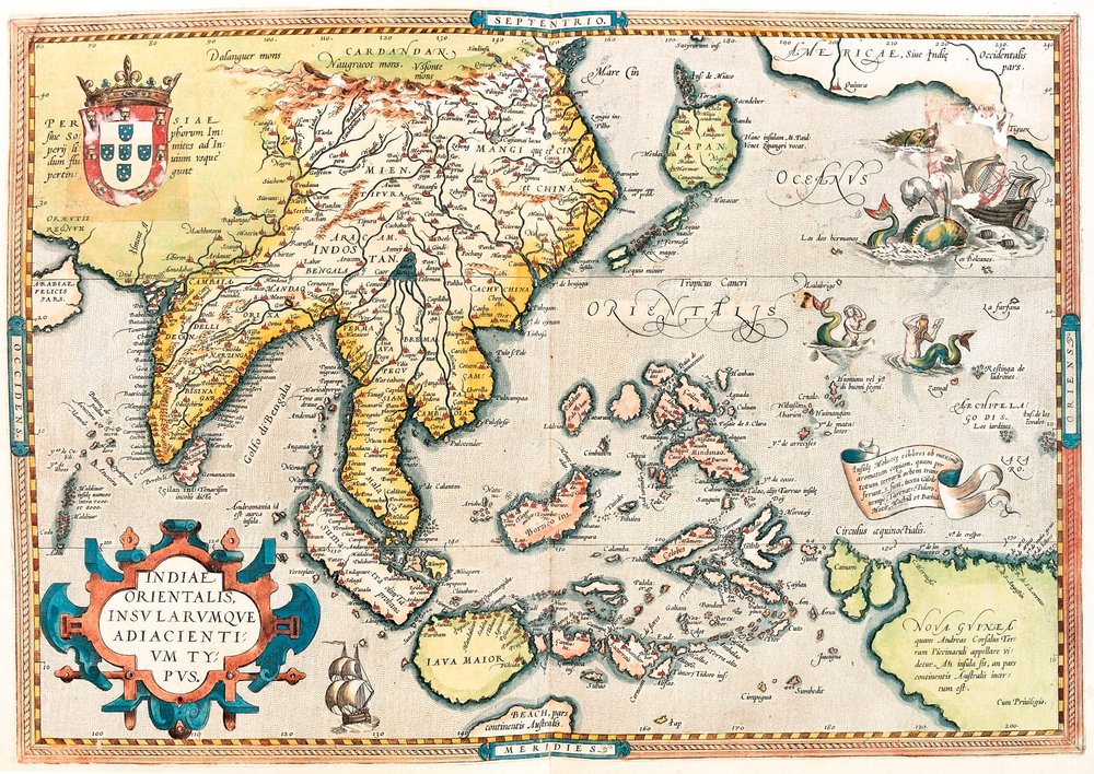 Geography map of East India and South East Asian territory from ...