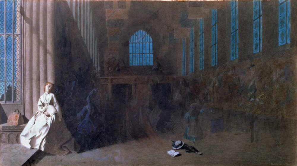 Dreams of the Past, Hampton Court by Adelaide Claxton
