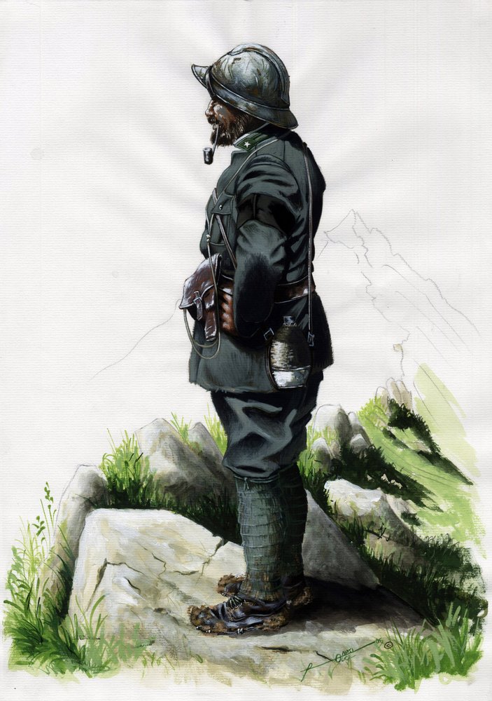 Alpine Hunter Officer of the Italian Army