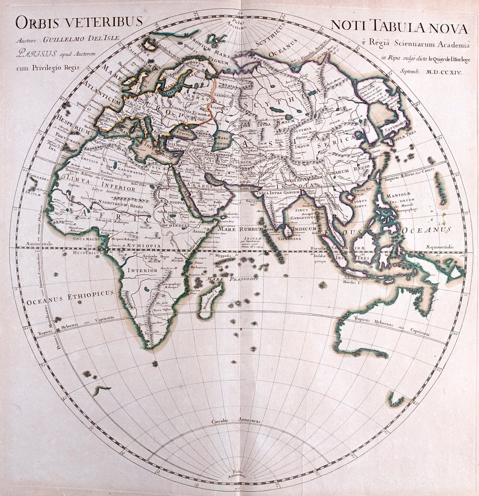 World Map by Alexis-Hubert Jaillot: Buy fine art print