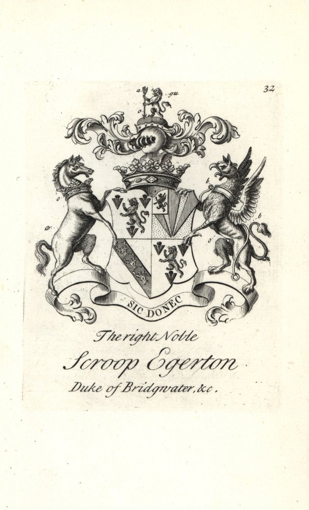 Coat of Arms and Crest of Scroop Egerton by Andrew Johnston