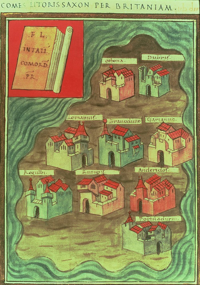Anglo-Saxon Map, c.950 AD by Anglo Saxon Anglo Saxon