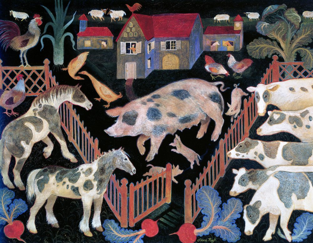 Spot the Bull by Anna Pugh: Highest-quality art reproduction