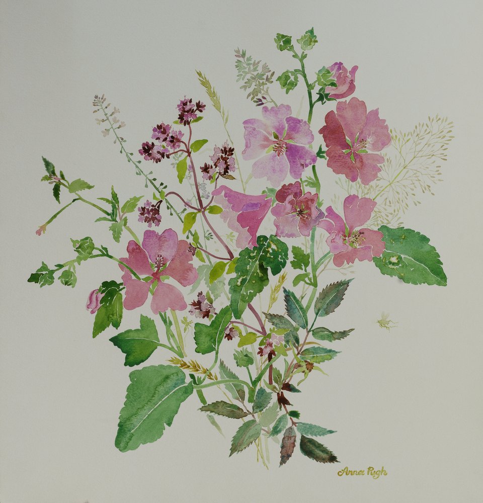 Still Life Flowers 3, 2021 by Anna Pugh: Fine art print