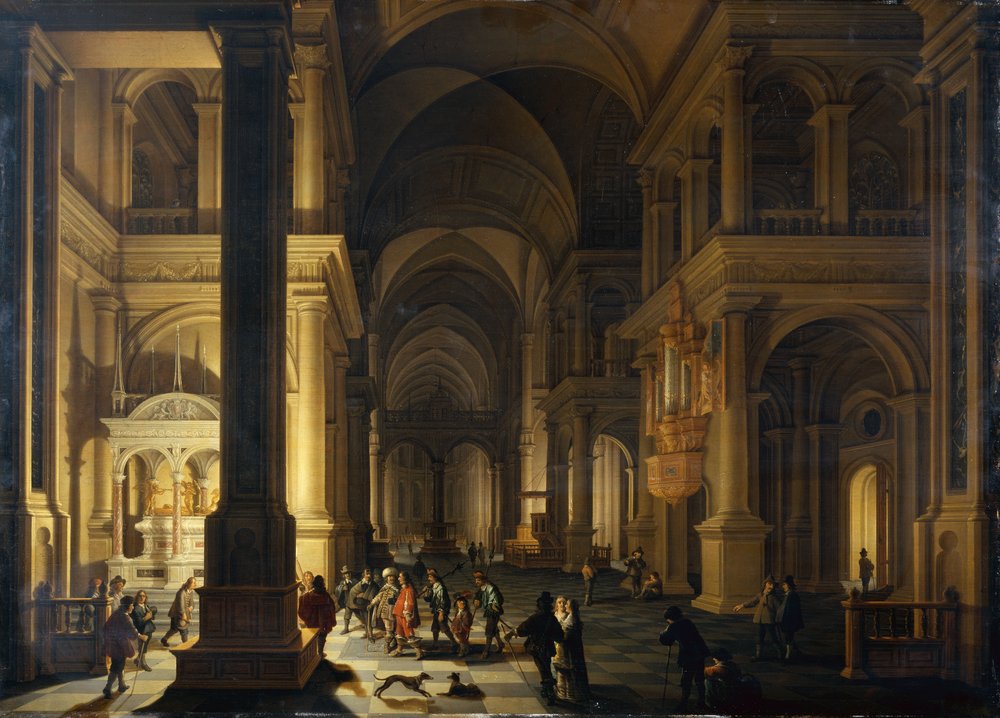 inside protestant church