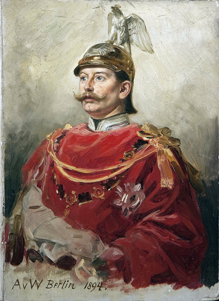 Emperor William Ii Emperor Wilhelm II Of Germany, Chromolithograph