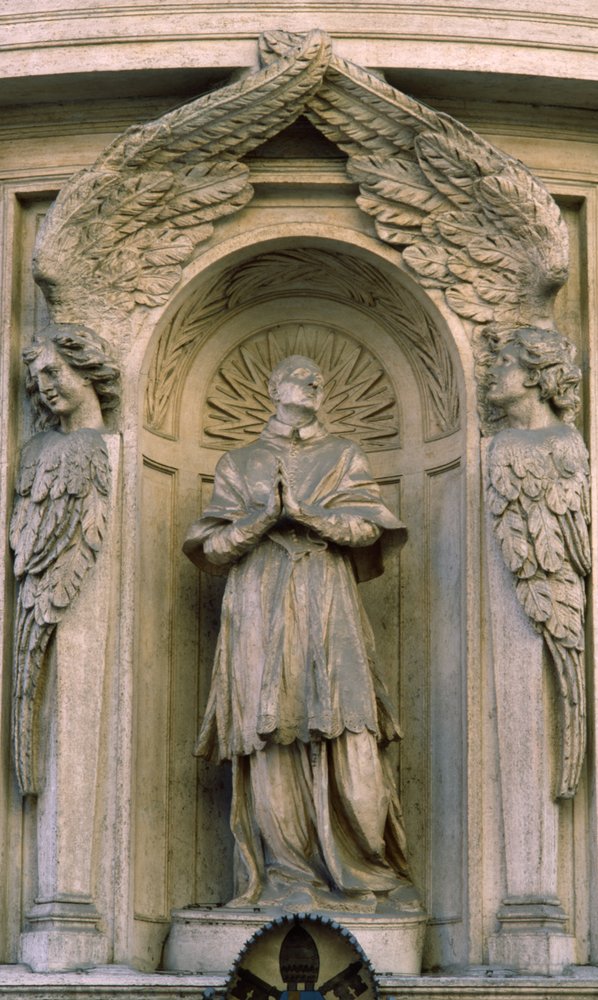 St Carlo Borromeo in Prayer by Antonio Raggi