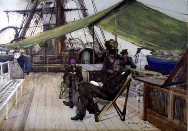 On Board the 'Magdala' by Arthur Melville: Fine art print