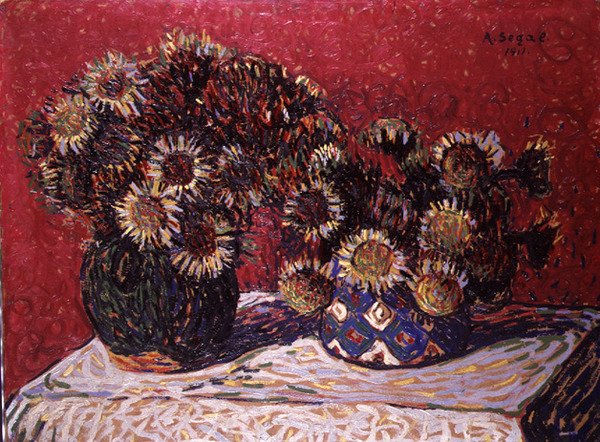 Two Vases of Flowers by Arthur Segal: Buy fine art print