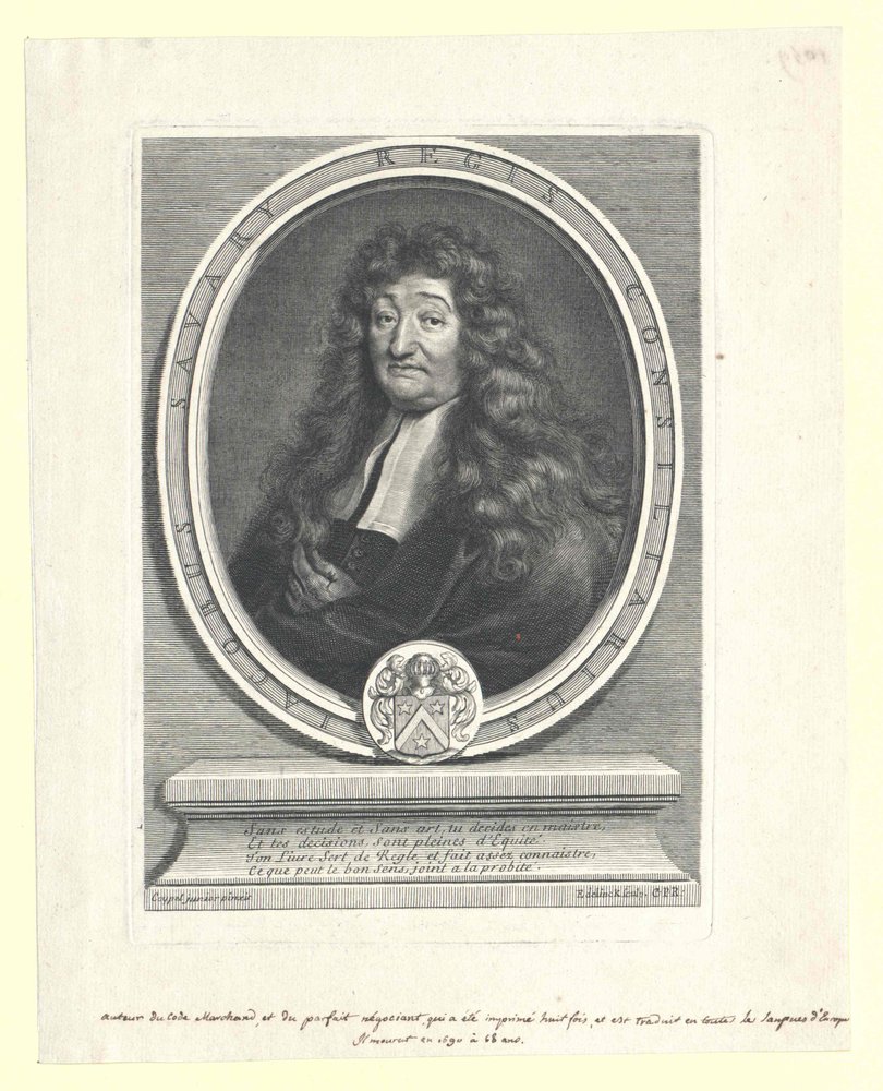 Jacques Savary by Artist Unknown: Buy fine art print