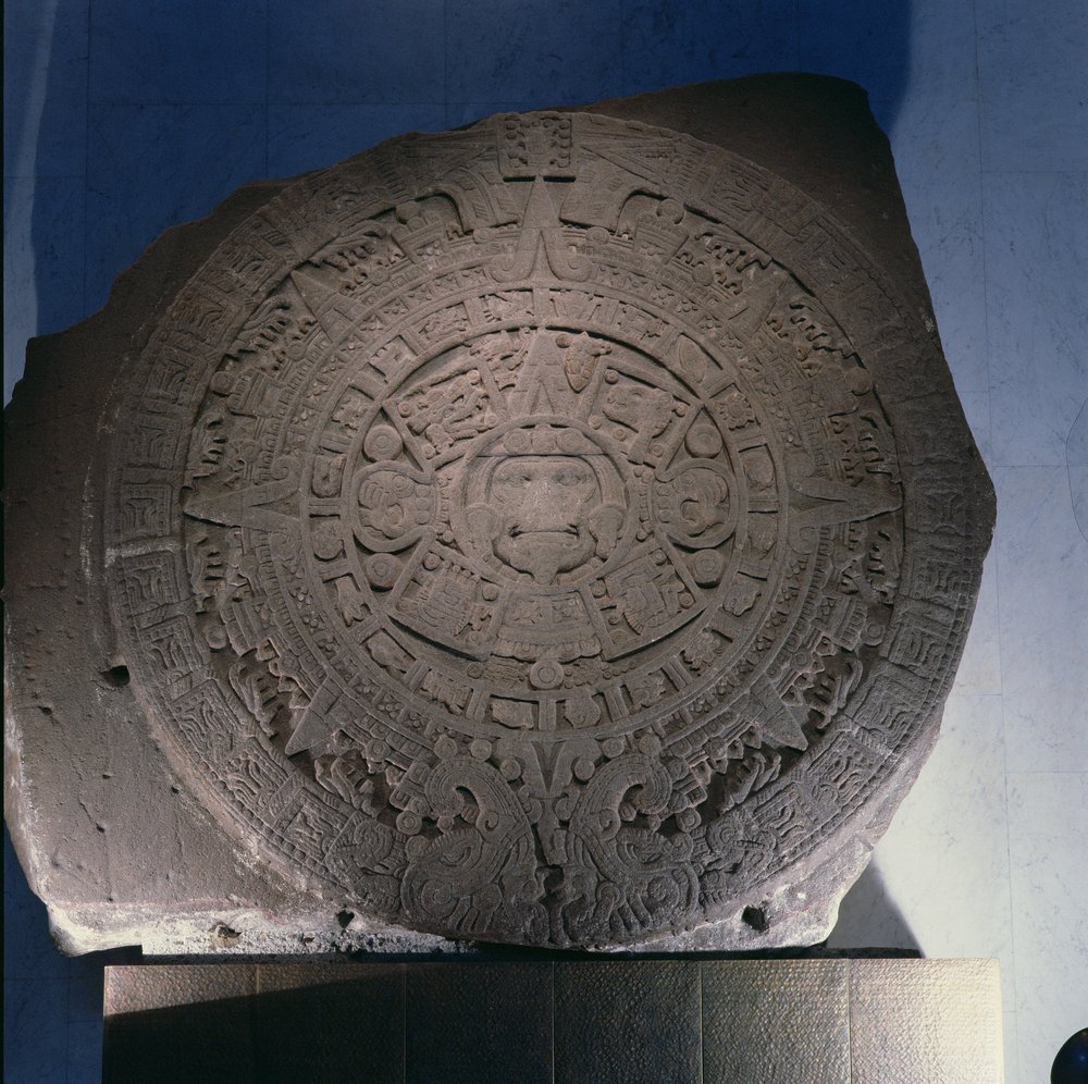 The Great Calendar Stone, Late Post Classic Period by Aztec