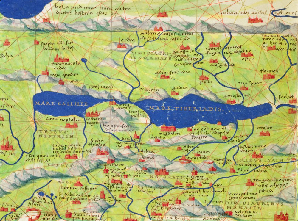 The Sea of Galilee, from an Atlas of the World in 33 Maps (detail)