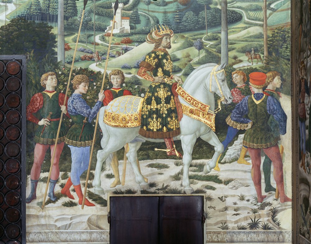 John VII Palaeologus as Balthasar, Detail from the Journey of the Magi Cycle