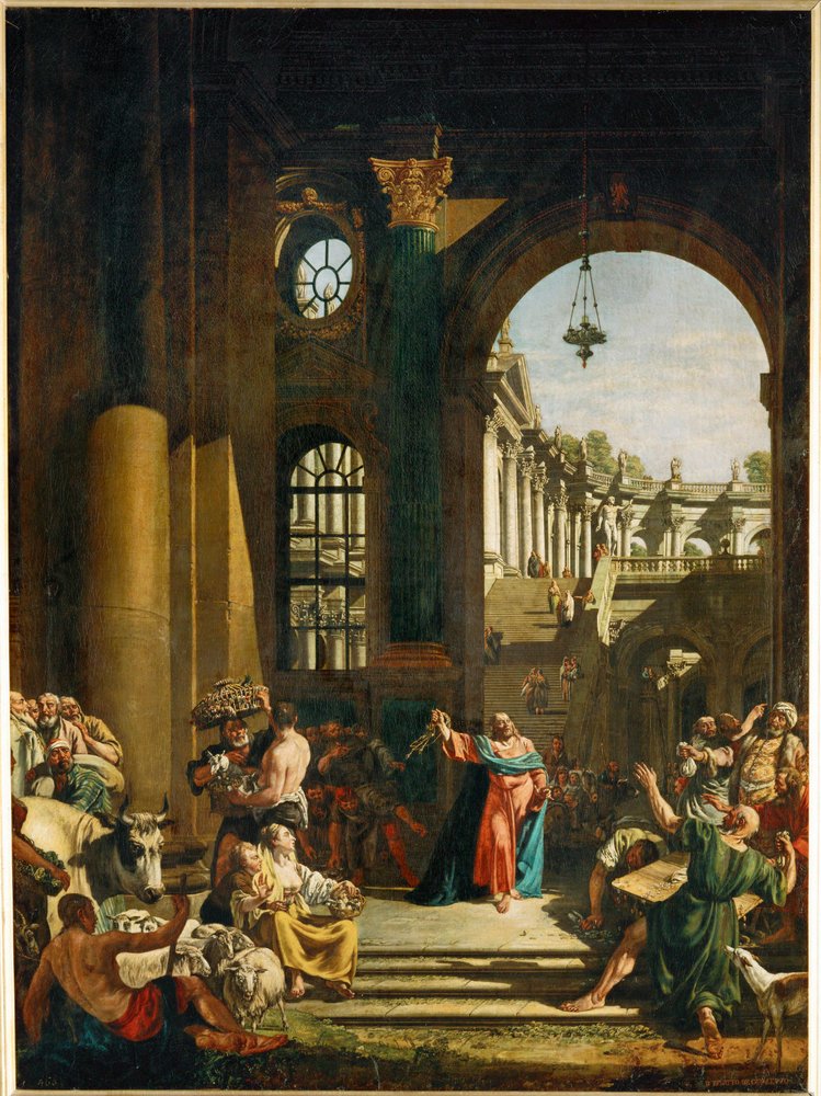 Jesus Drives the Money-Changers and Merchants from the Temple