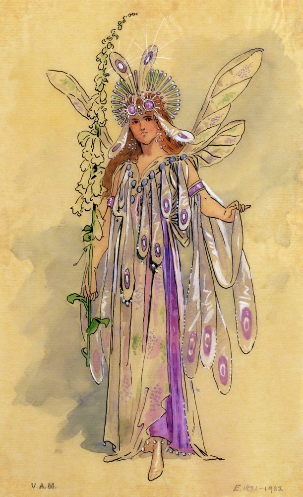 Titania, Queen of the Fairies. Costume design for A Midsummer Night's ...