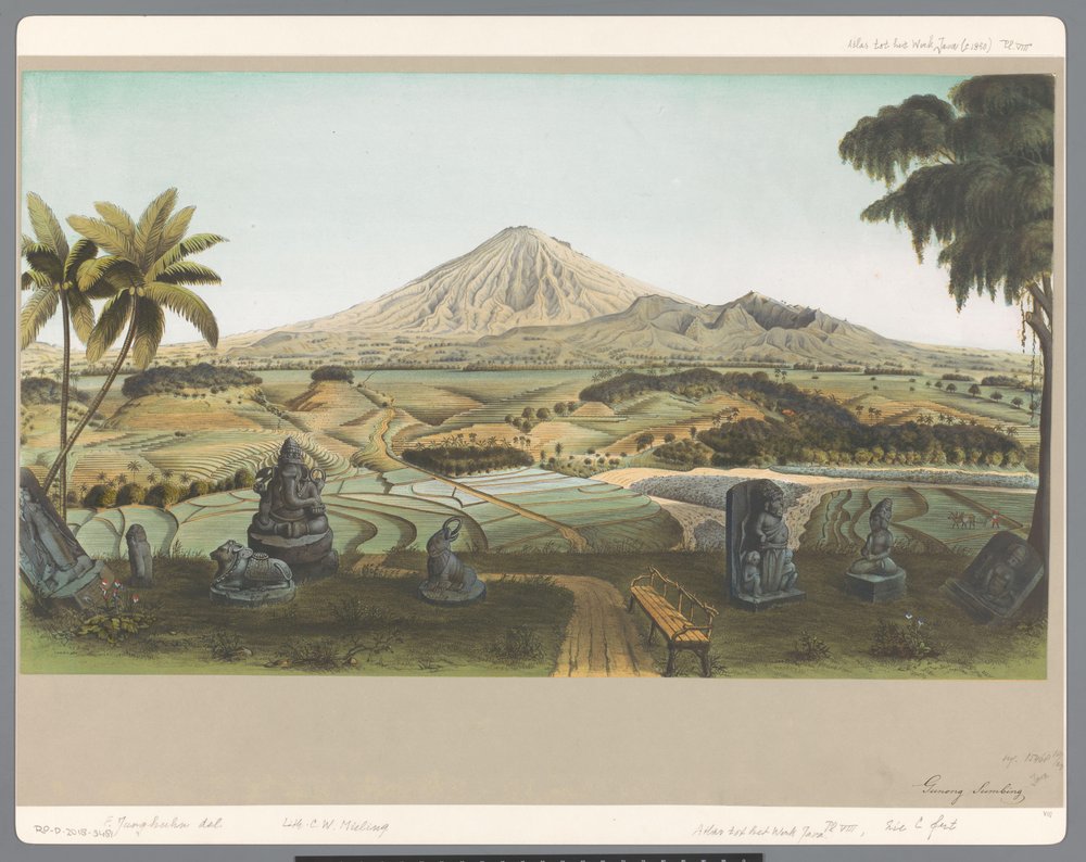View of Mount Sumbing in Java