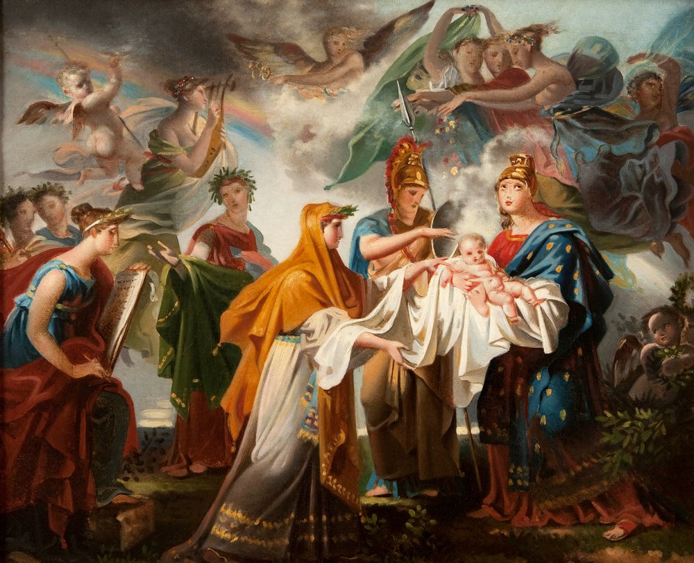 Allegory of the Birth of the King of Rome, renamed after 1814 Allegory ...