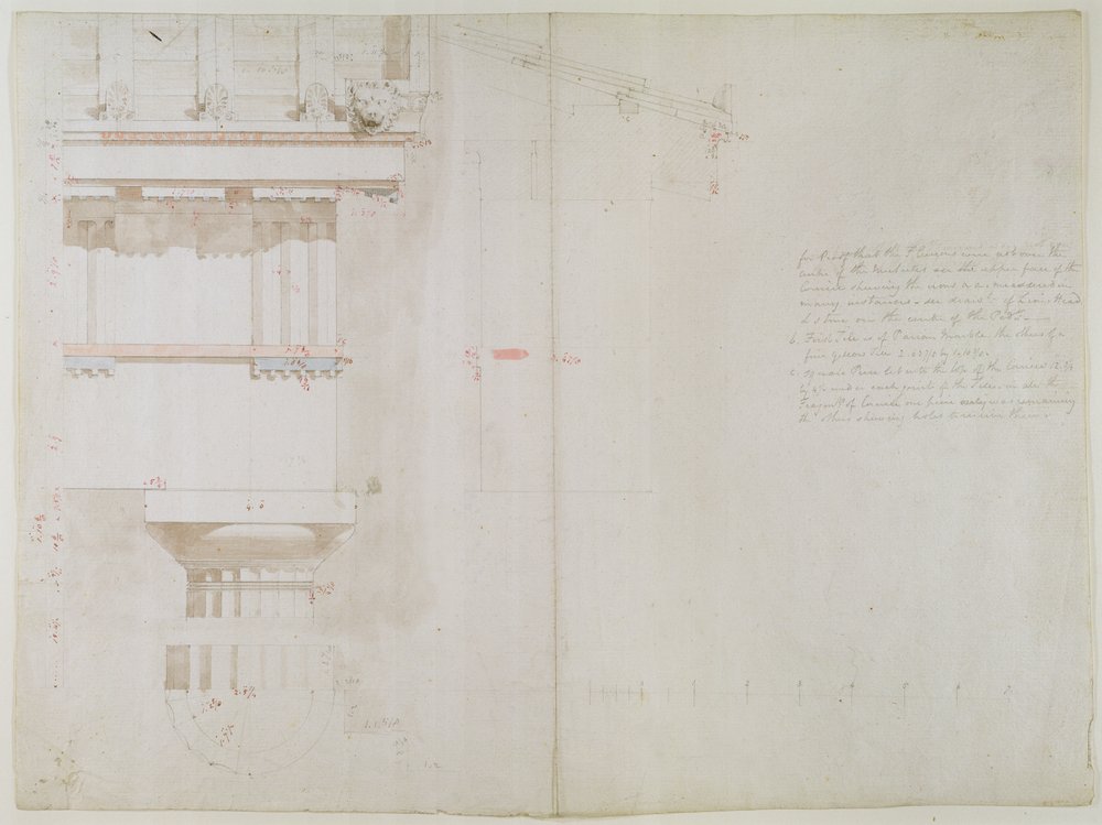 A Collection of Original Drawings for Temples at Bassac: Elevation and ...