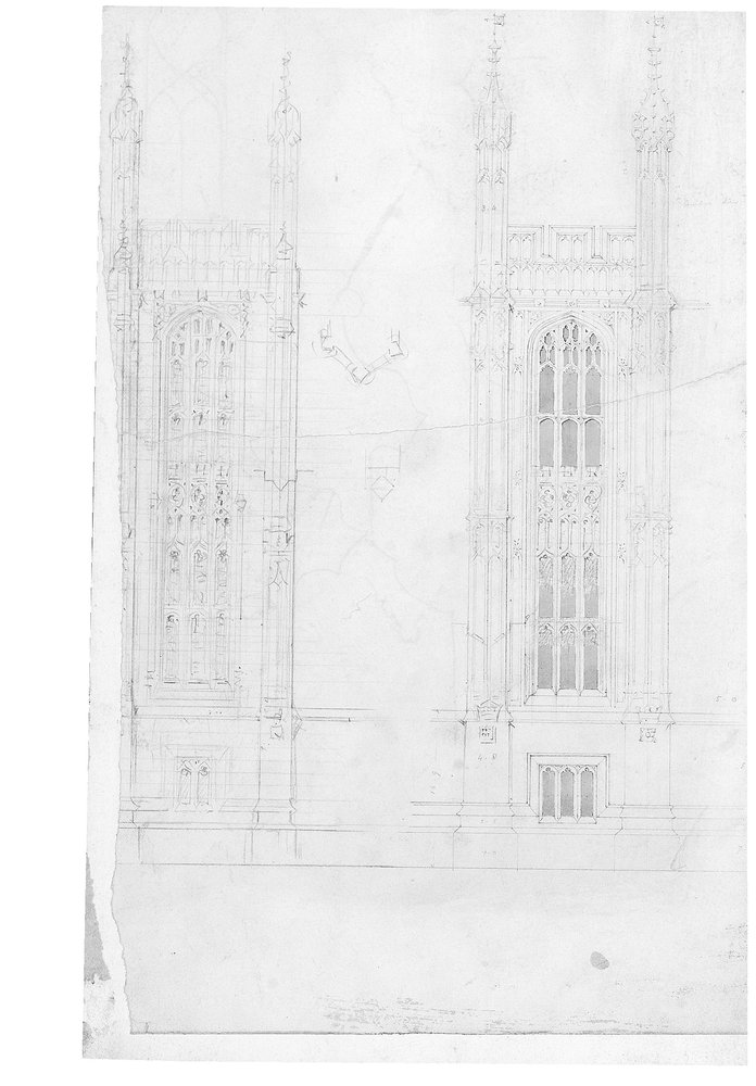 Drawing for the Houses of Parliament, c.1836-40
