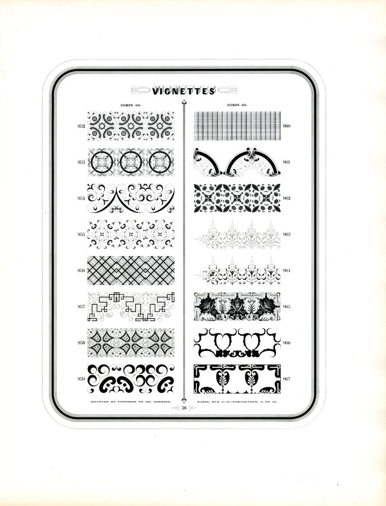 Decorative Vignettes and Borders by Charles Derriey