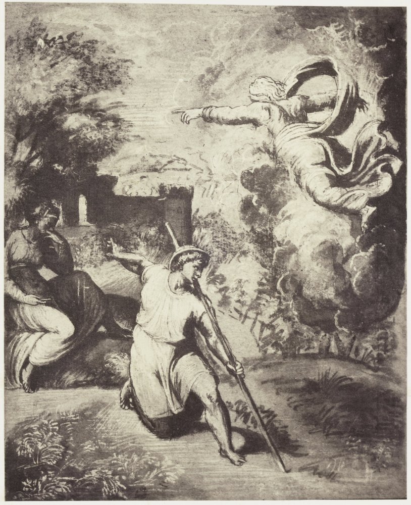 Photoreproduction of a Drawing by Raphael, Expulsion of Adam and Eve ...
