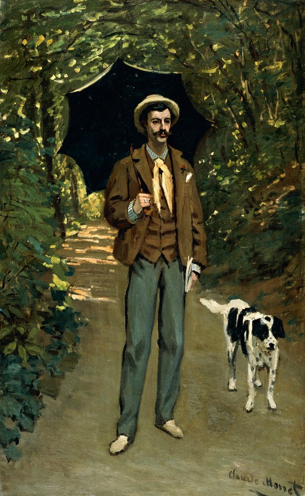 Man with an Umbrella, c.1868-69 by Claude Monet