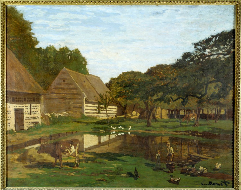 Farm yard in Normandy by Claude Monet: Buy fine art print