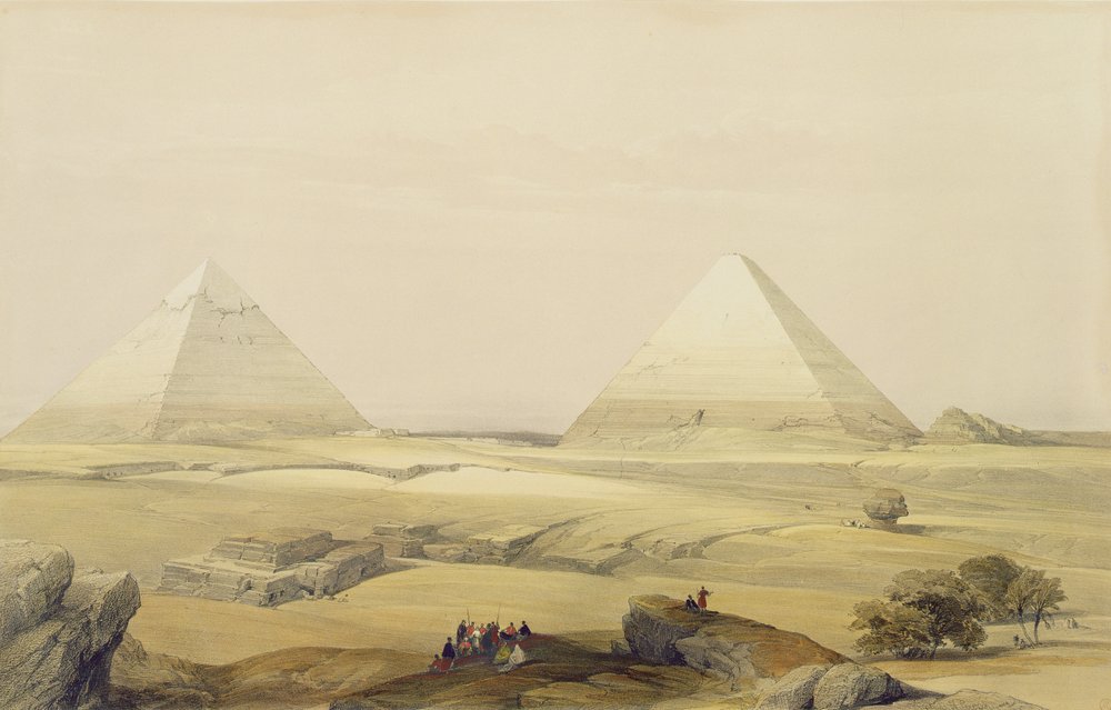 The Pyramids of Giza, from Egypt and Nubia, Vol.1