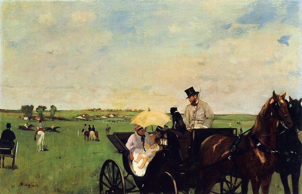 Coaches at the Race by Edgar Degas: Premium art reproduction