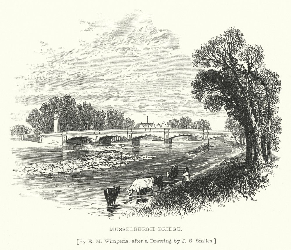 Musselburgh Bridge by Edmund Morison (after) Wimperis