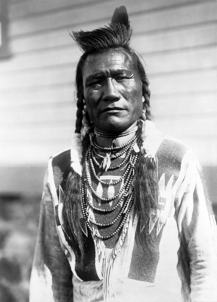 Bird Rattle, Indian man by Edward Sheriff Curtis