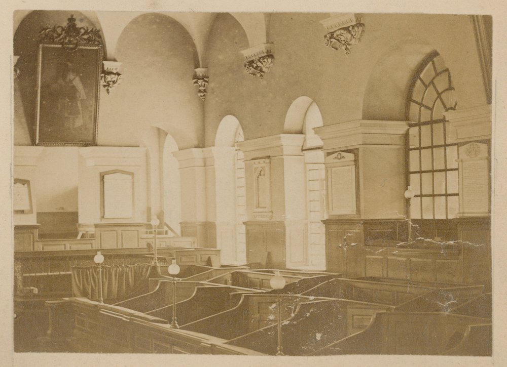 The south gallery of St Alphege, Greenwich Parish Church