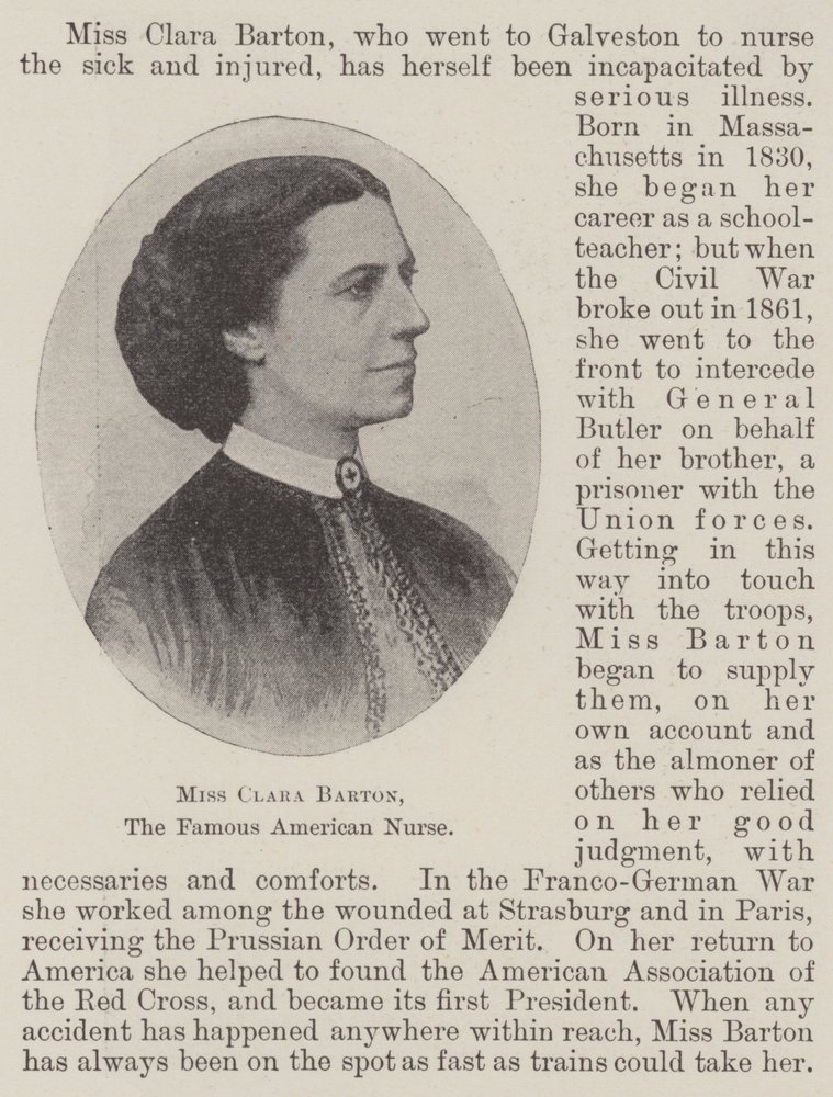 Nurse Clara Barton Portrait Of The American Nurse Clara Barton Stock