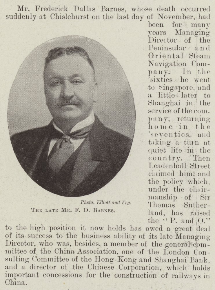 Mr F D Barnes by English Photographer: Buy fine art print