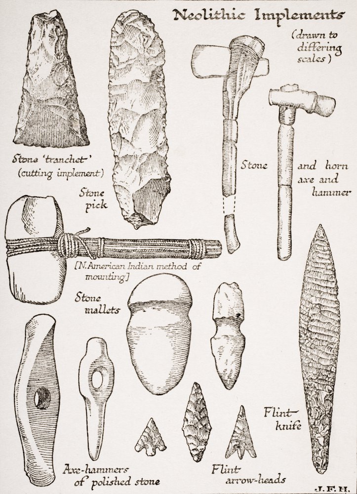 neolithic weaving tools