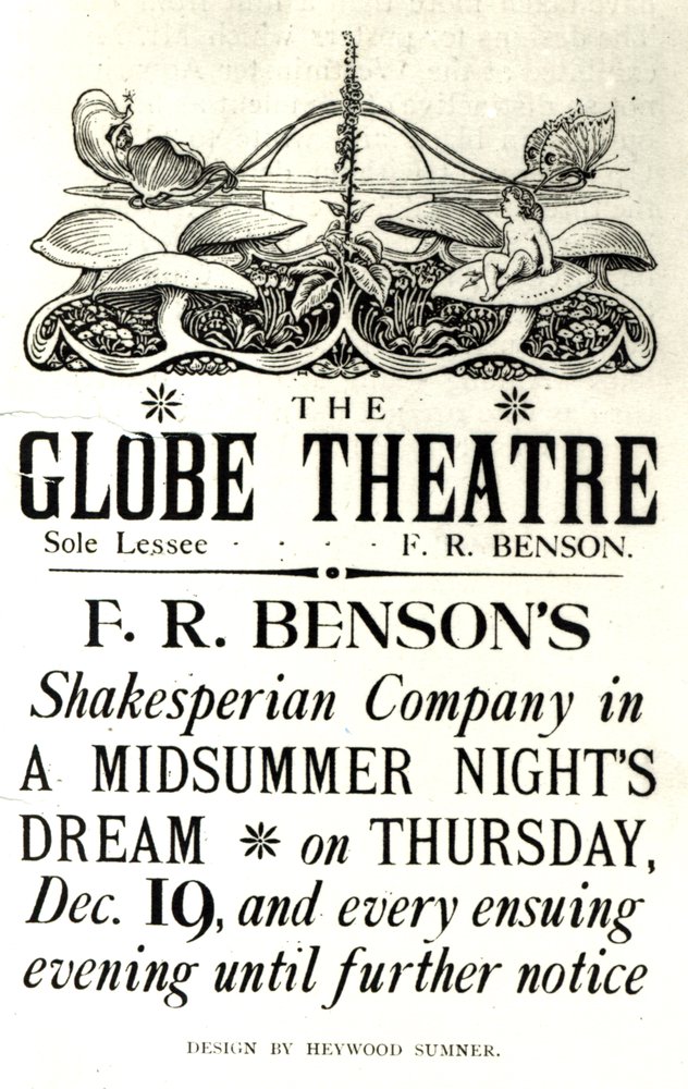 Poster Advertising A Midsummer Night s Dream By William Shakespeare