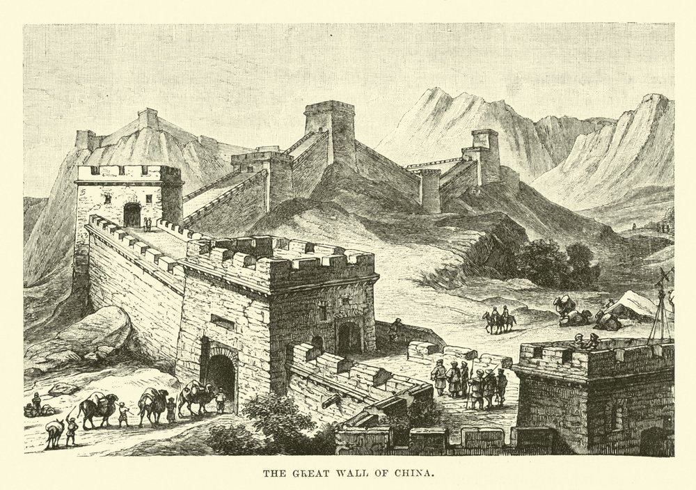 Great Wall Of China Ancient Drawing