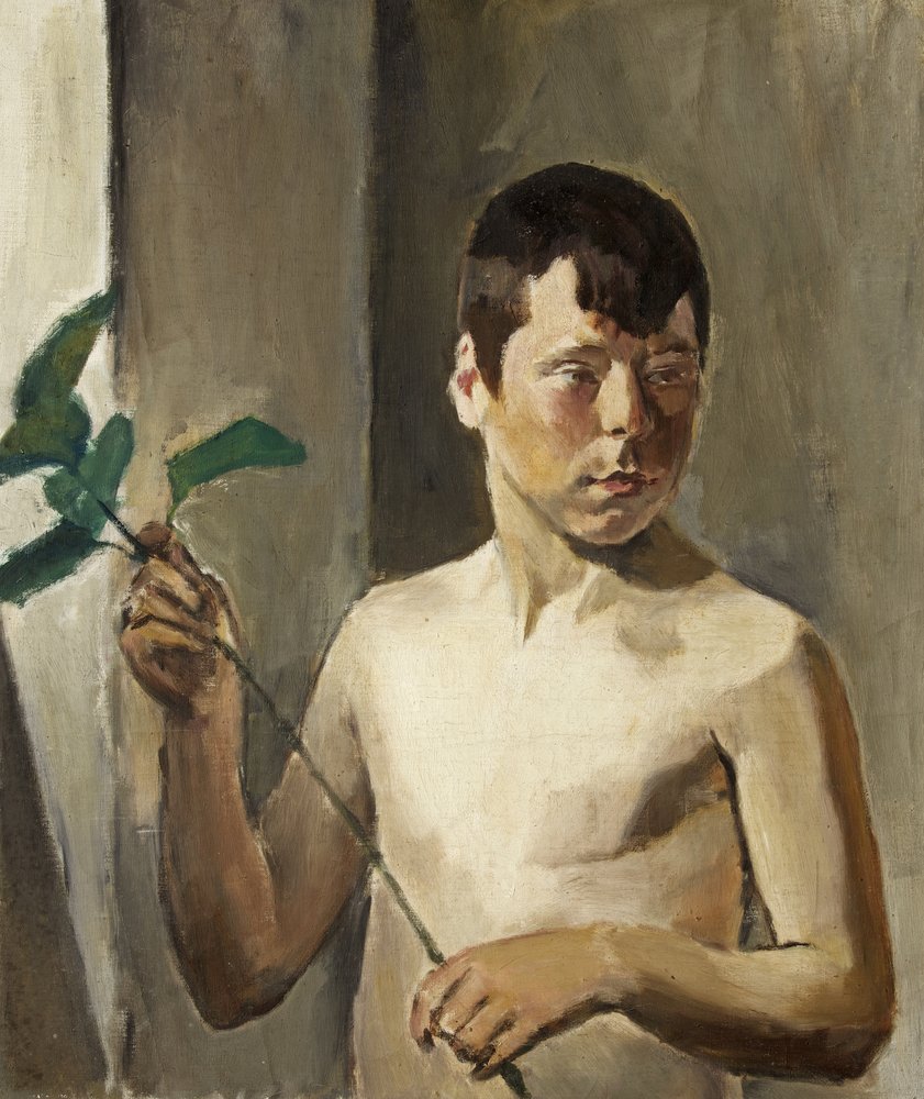 Boy with Leaf by Evan John Walters: Buy fine art print