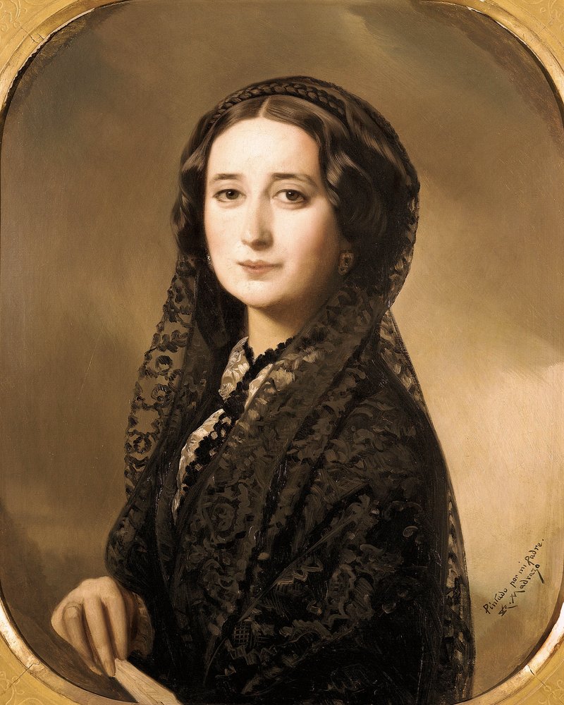 Portrait of Spanish Poet Carolina Coronado