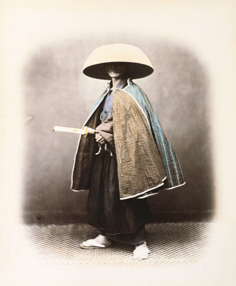 A Japanese Samurai in Traditional Costume by Felice Beato