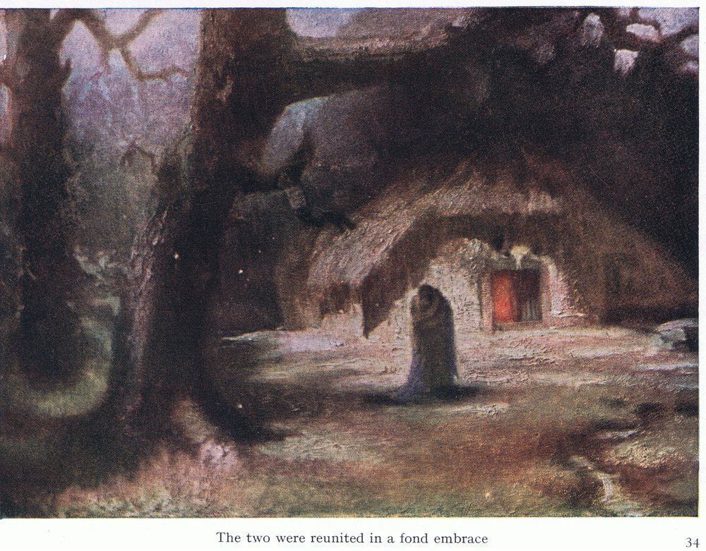 The Two Were Reunited in a Fond Embrace, Illustration from The Stories ...