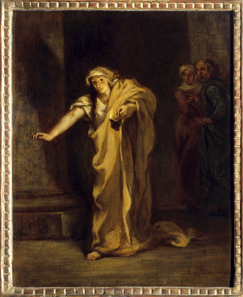 Lady Macbeth sleepwalking. Illustration of the work of the same name by ...