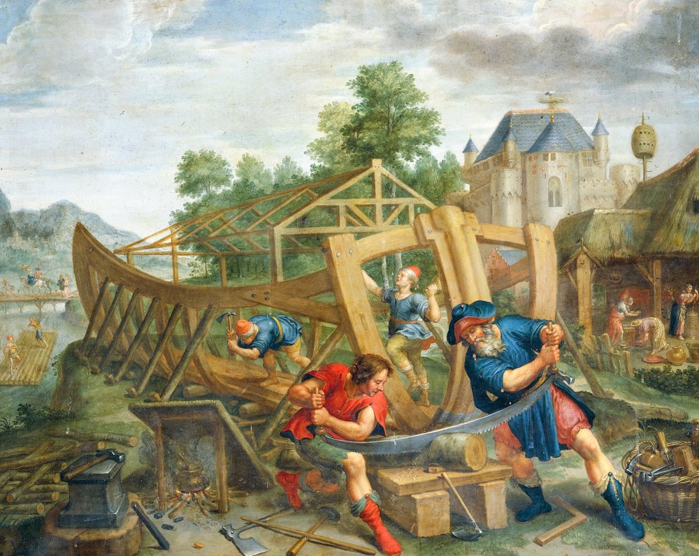 Building ark by Flemish School: Buy fine art print