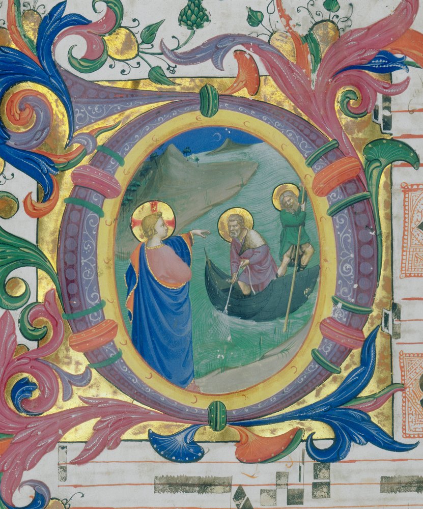 The Calling of Simon Peter and Andrew (Illustrated Miniature in a Missal)