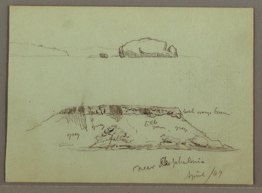 drawing rocks and cliffs