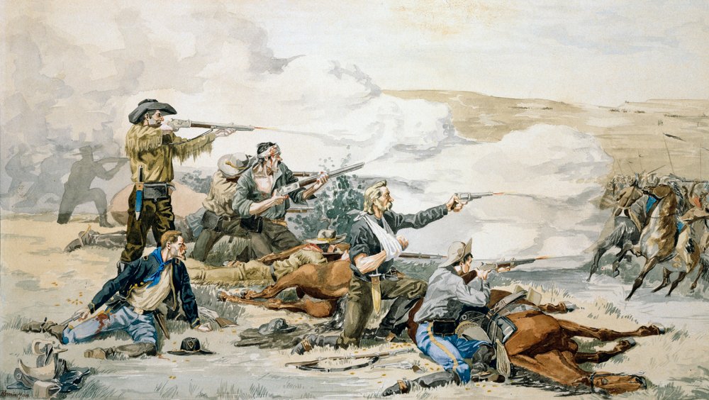 Battle of Beecher's Island, 1868 (Custer's Last Stand) c.1885
