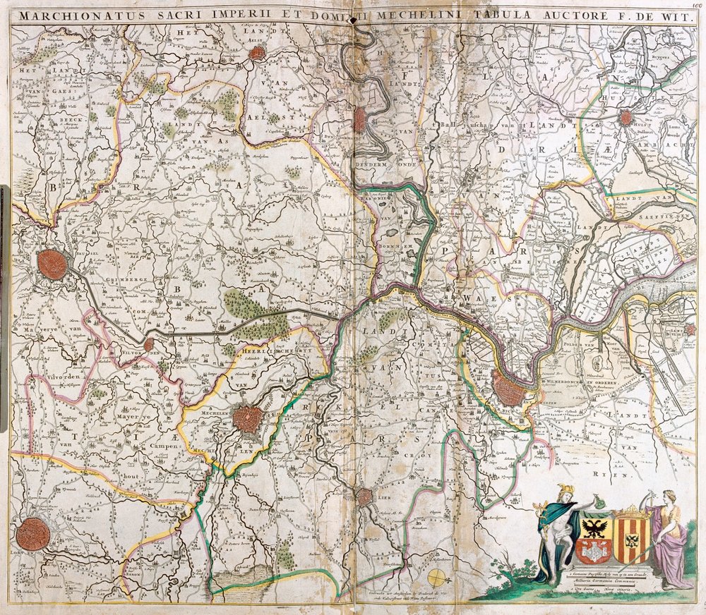 Map of the Marquisates of the Holy Germanic Empire and the Lordship of ...