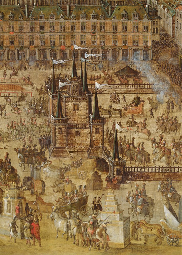 The Place Royale and the Carrousel in 1612 (detail)
