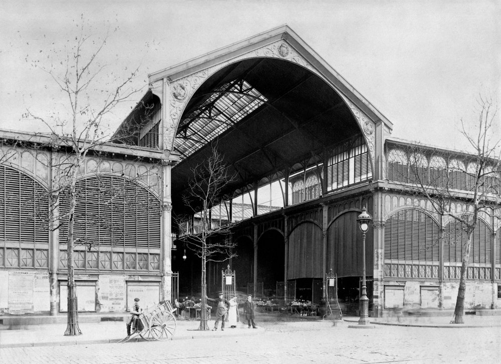 Entrance to a Pavilion of Les Halles Central Market, Paris, c.1900